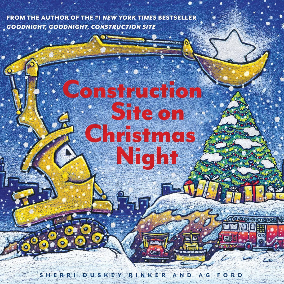 Construction Site on Christmas Night: (Christmas Book for Kids, Childr ...