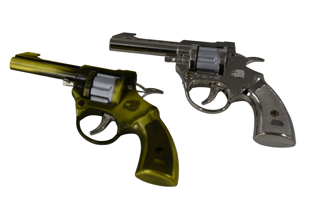 Die Cast Metal Toy Revolver (Assorted Designs, Sold as Single) – Funzone