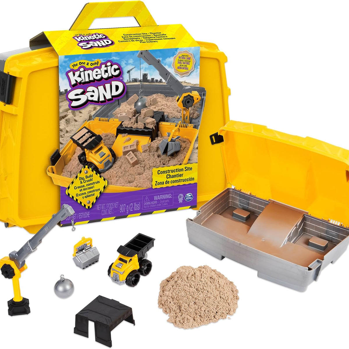 Kinetic Sand Construction Site Folding Sandbox | – Funzone