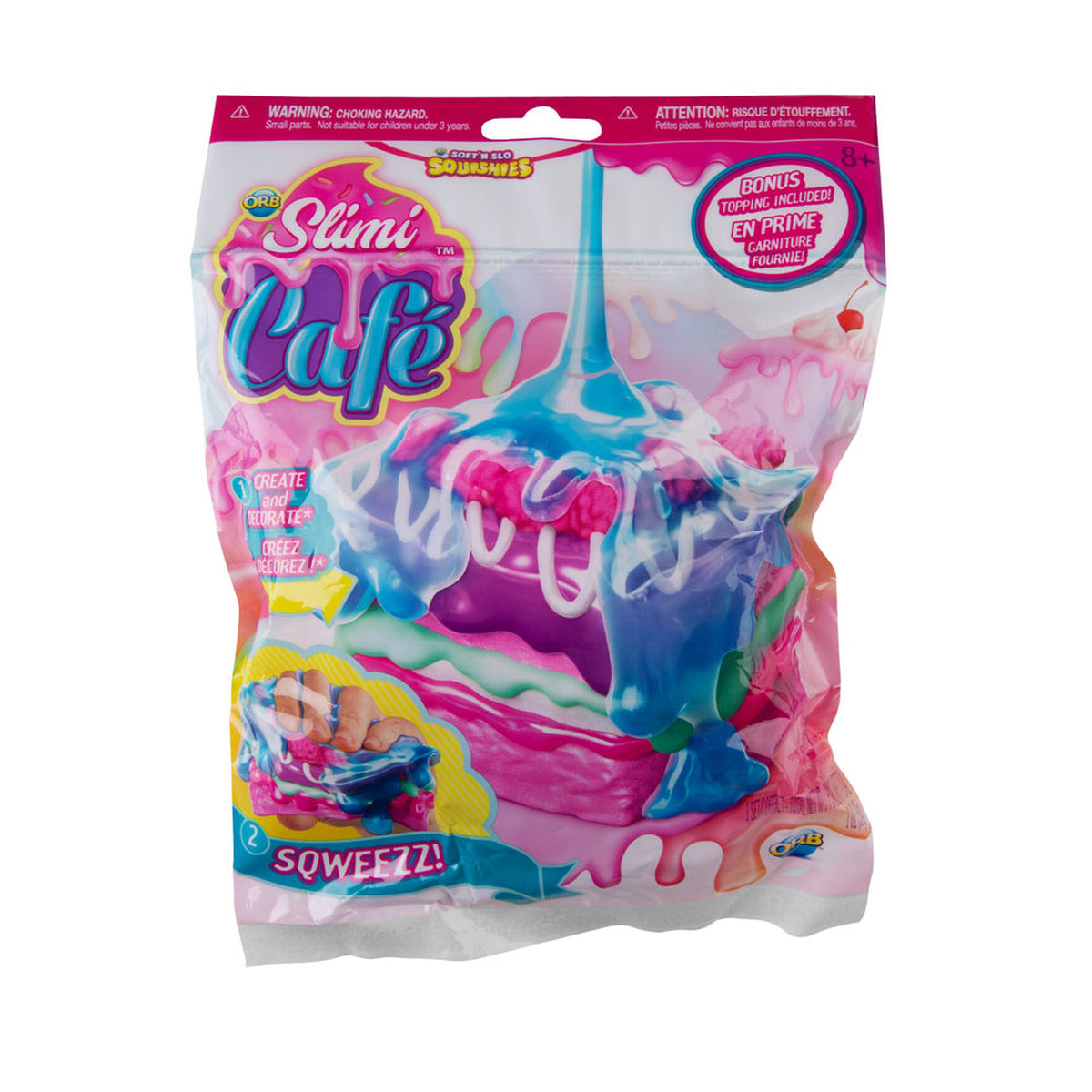 Orb Slimi Cafe Squishy Raspberry Square Cake – Funzone