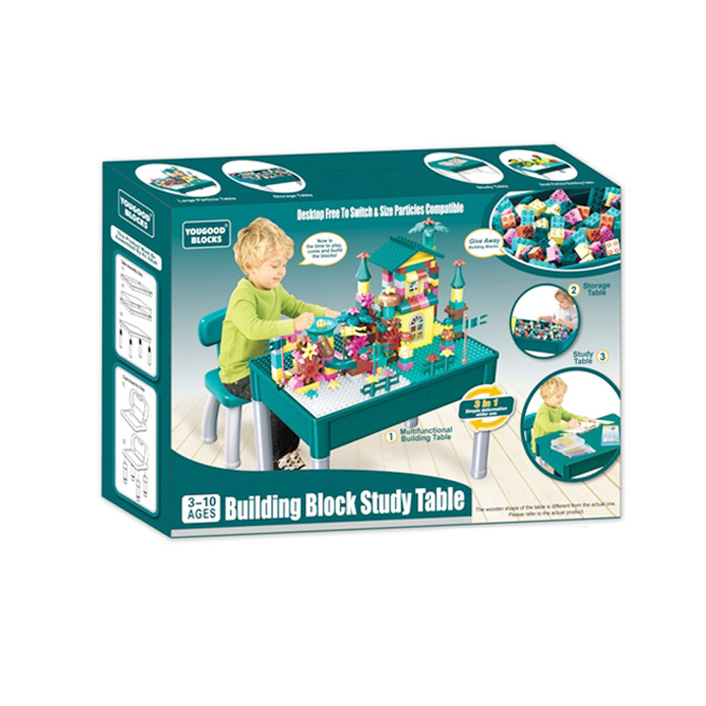 BUILDING BLOCK STUDY TABLE 4 IN 1 | – Funzone
