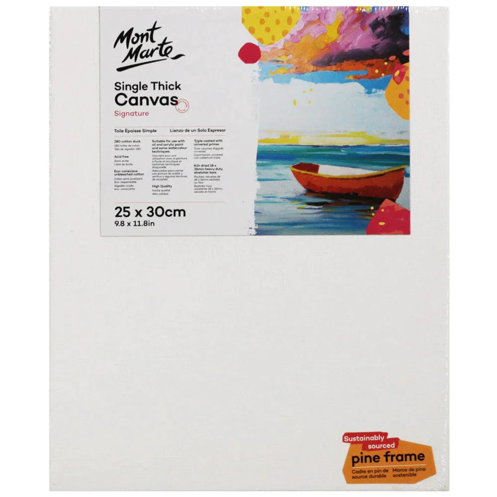 Mont Marte Canvas Single Thick 25X30 Cm Mm – Funzone