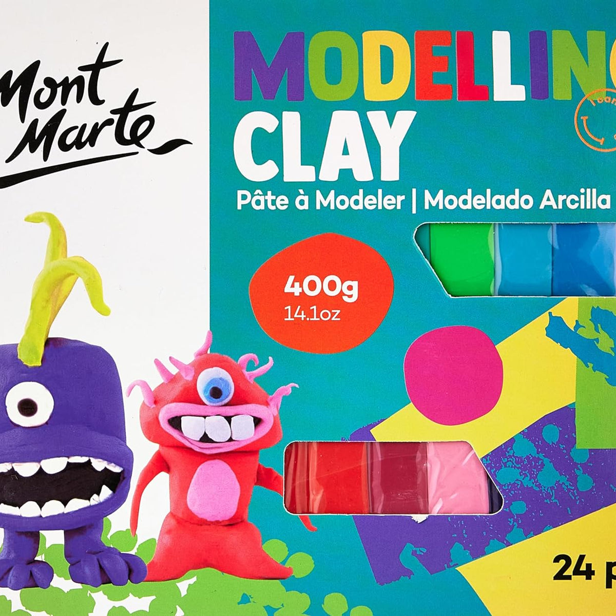 Mont Marte Kids Modelling Clay 24-Piece Set – Funzone