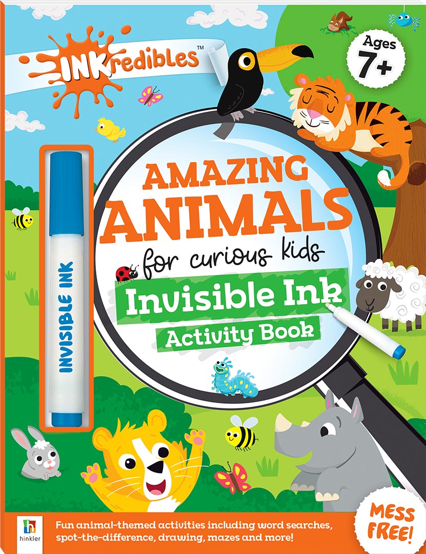 Amazing Animals Invisible Ink Activity Book – Funzone